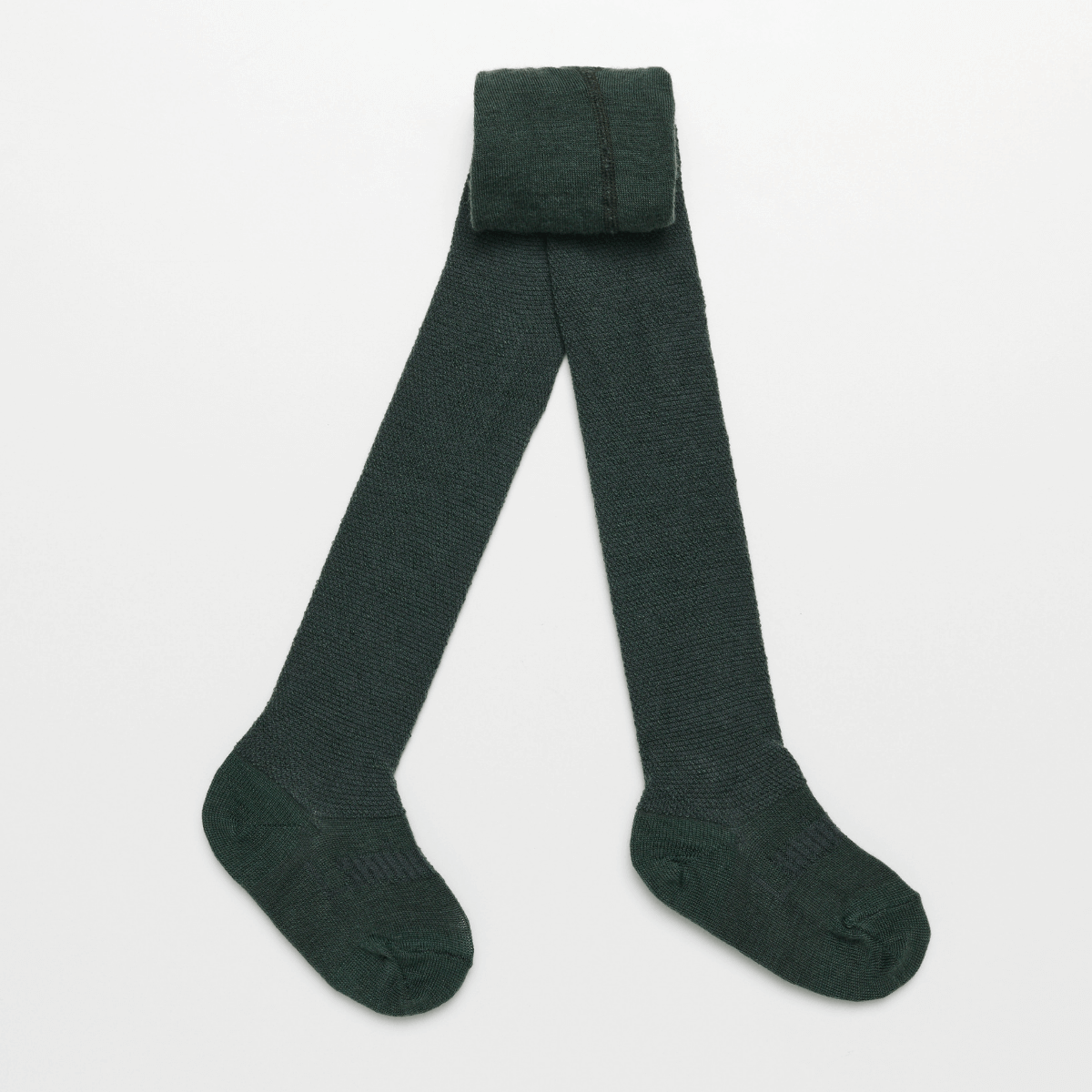 Merino Wool Textured Knit Tights | Woman | Fern